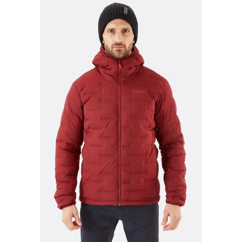 Doudoune à capuche Rab Cubit Stretch Down (Oxblood Red) Homme - Alpinstore