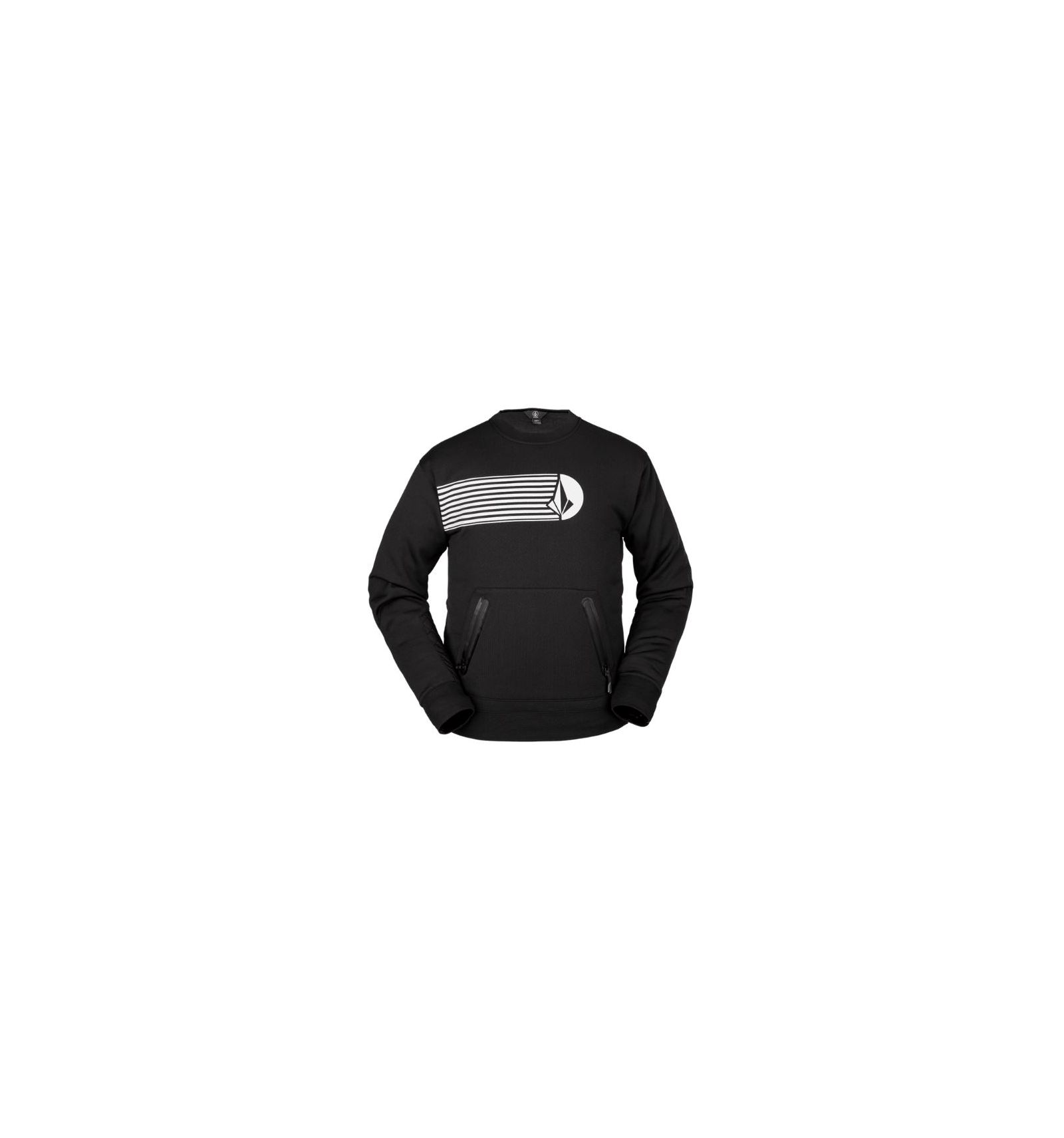 Sweatshirt Volcom Let It Stomr Crew (black) man - Alpinstore