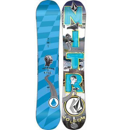 Pack snowboard Nitro BEAST x VOLCOM (2023) + fixation - Alpinstore