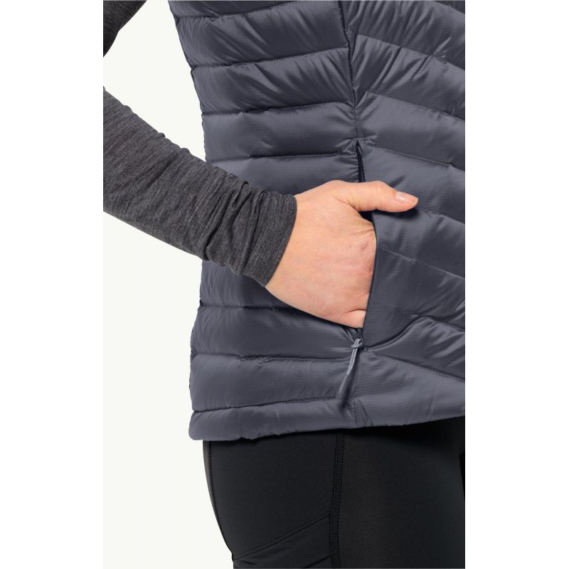 Women's sleeveless down jacket JACK WOLSKINS PASSAMANI DOWN VEST ...