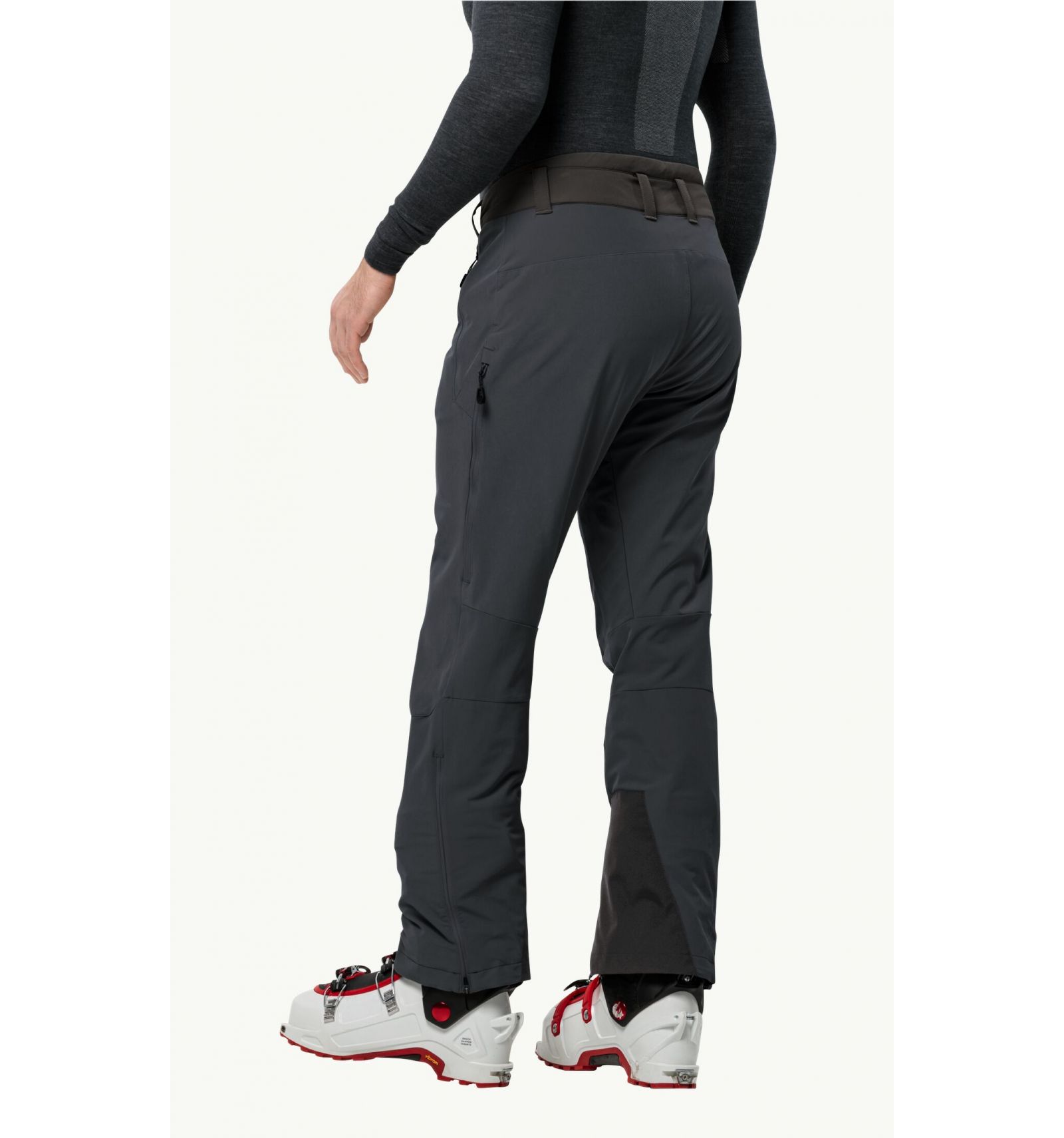 Men's JACK WOLSKINS ALPSPITZE TOUR PANTS (Phantom) ski touring pants ...
