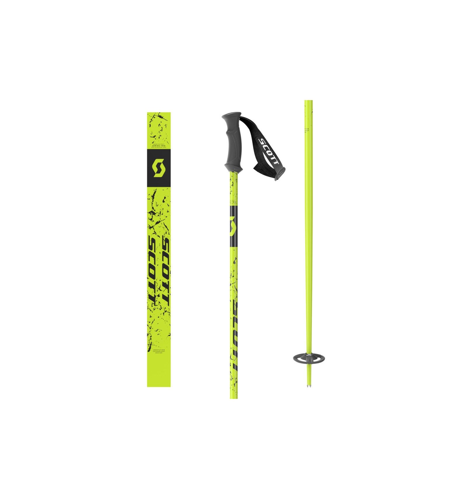 Ski poles Scott Pole 540 Team (Neon Yellow) - Alpinstore